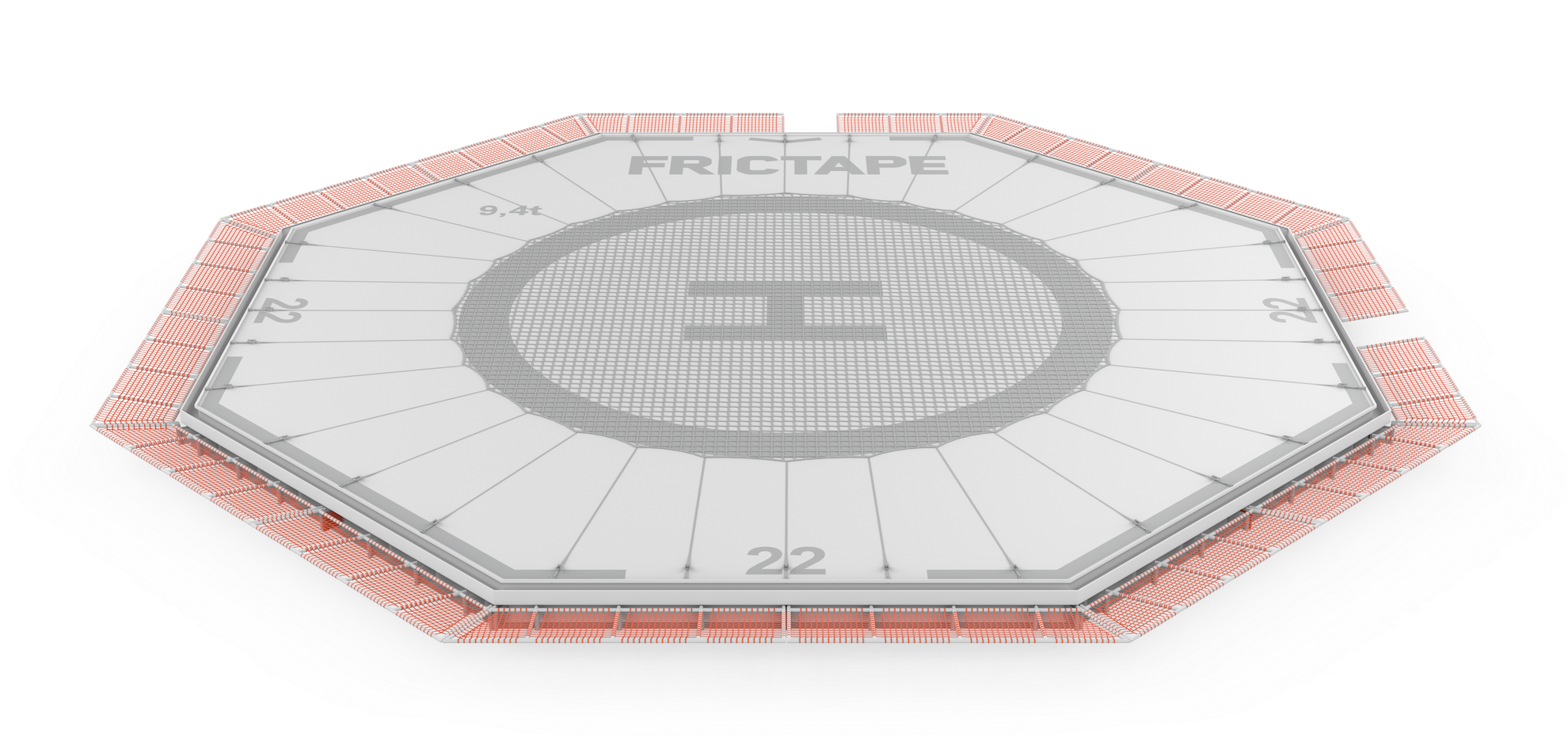 Helideck Perimeter Safety Net | Highest Safety, Lowest Costs | Frictape