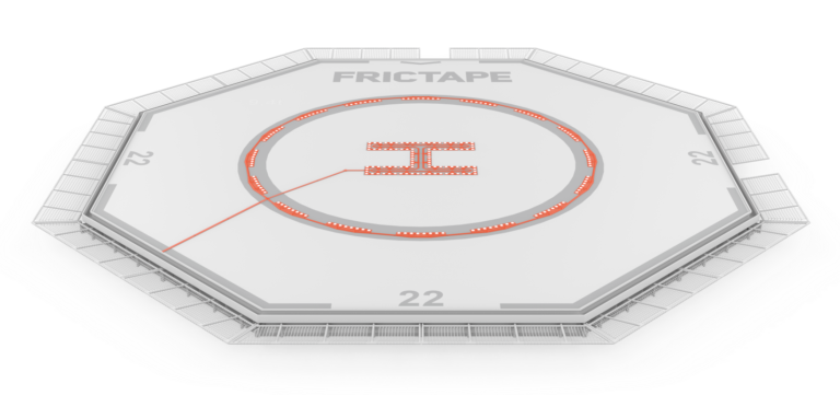 Helideck Circle & H Netlight – TD/PM Lighting System | Frictape
